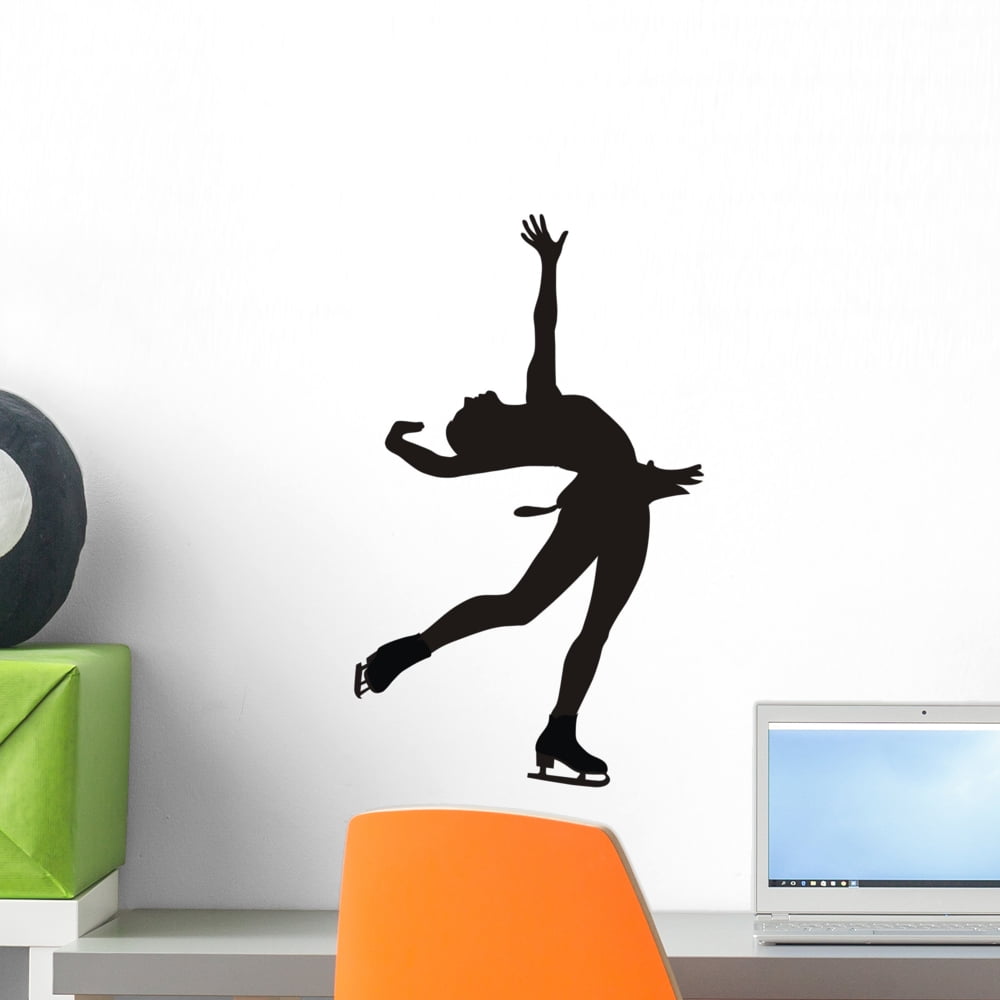 Figure Skating Wall Decal Sticker, Wallmonkeys Peel & Stick Vinyl ...