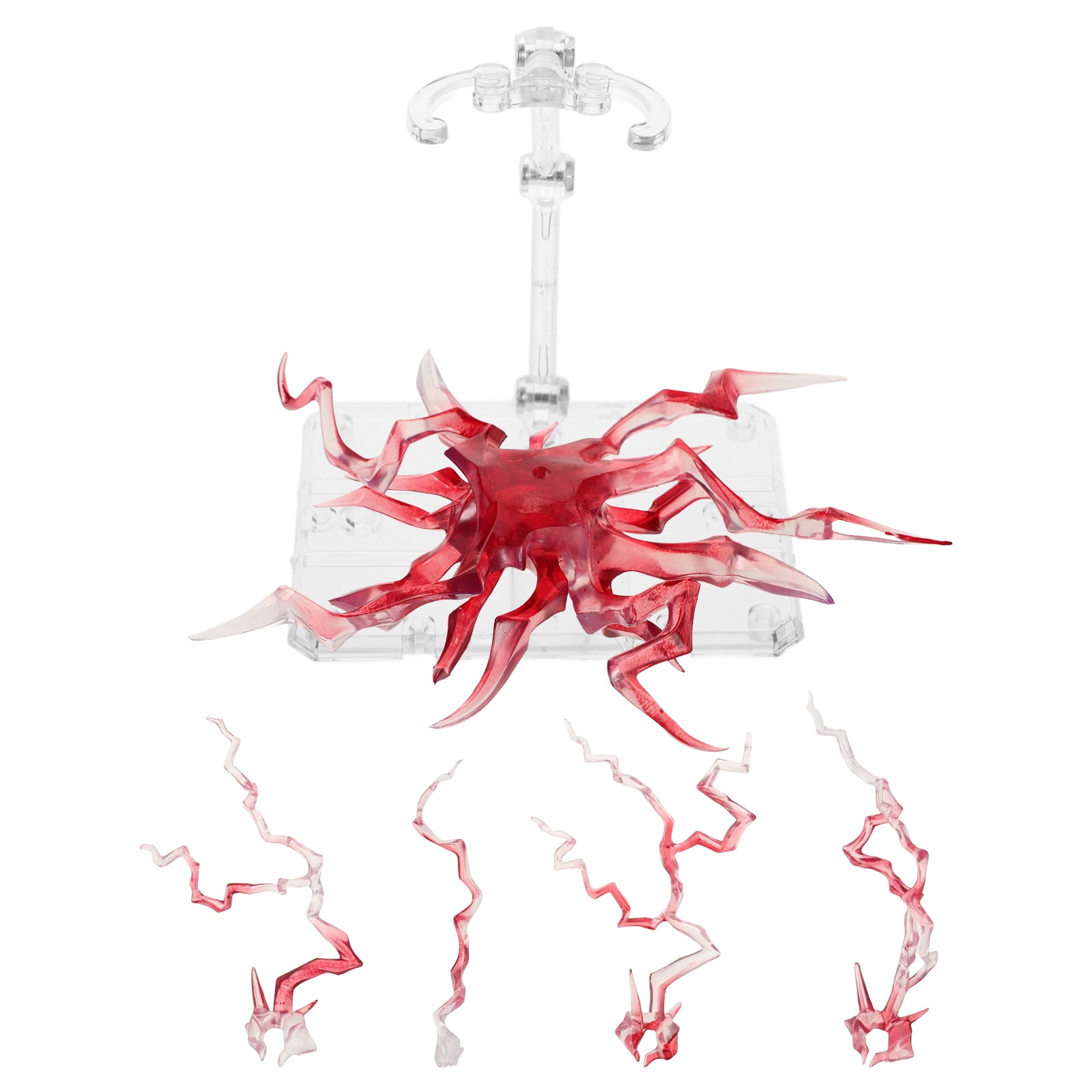 Figure Stand Monster Q Version Clear Doll Display Shelf Desktop Red ...