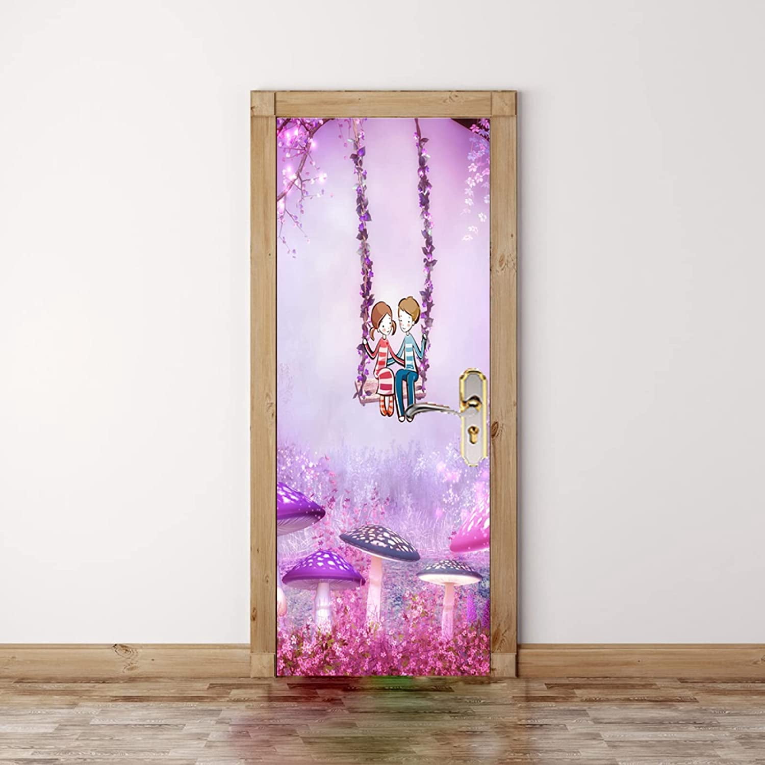 Figure Statue Door Stickers Modern Creative Arts Door Decals Self ...