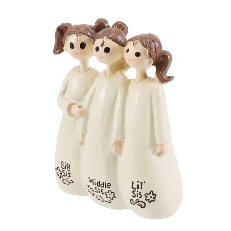 Figure Statues, Sister Friend ,Resin Desktop Art Ornament Home ...