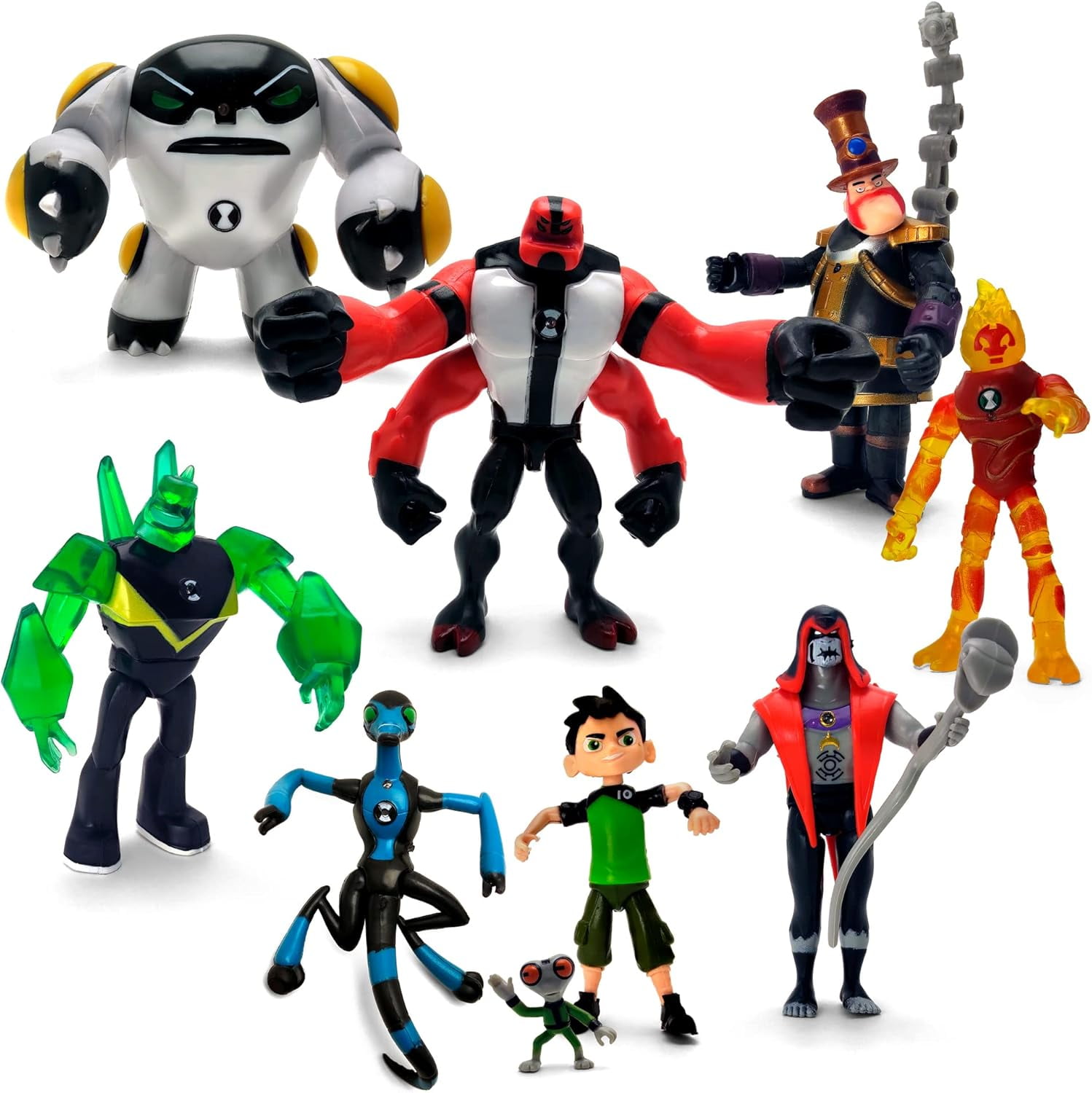Figures Based on Ben 10 Action Figures - Set of 9 Toys [Ben Tennyson ...