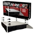 Figures Toy Company WWE AEW Compatible Wrestling Ring with Metal Posts ...