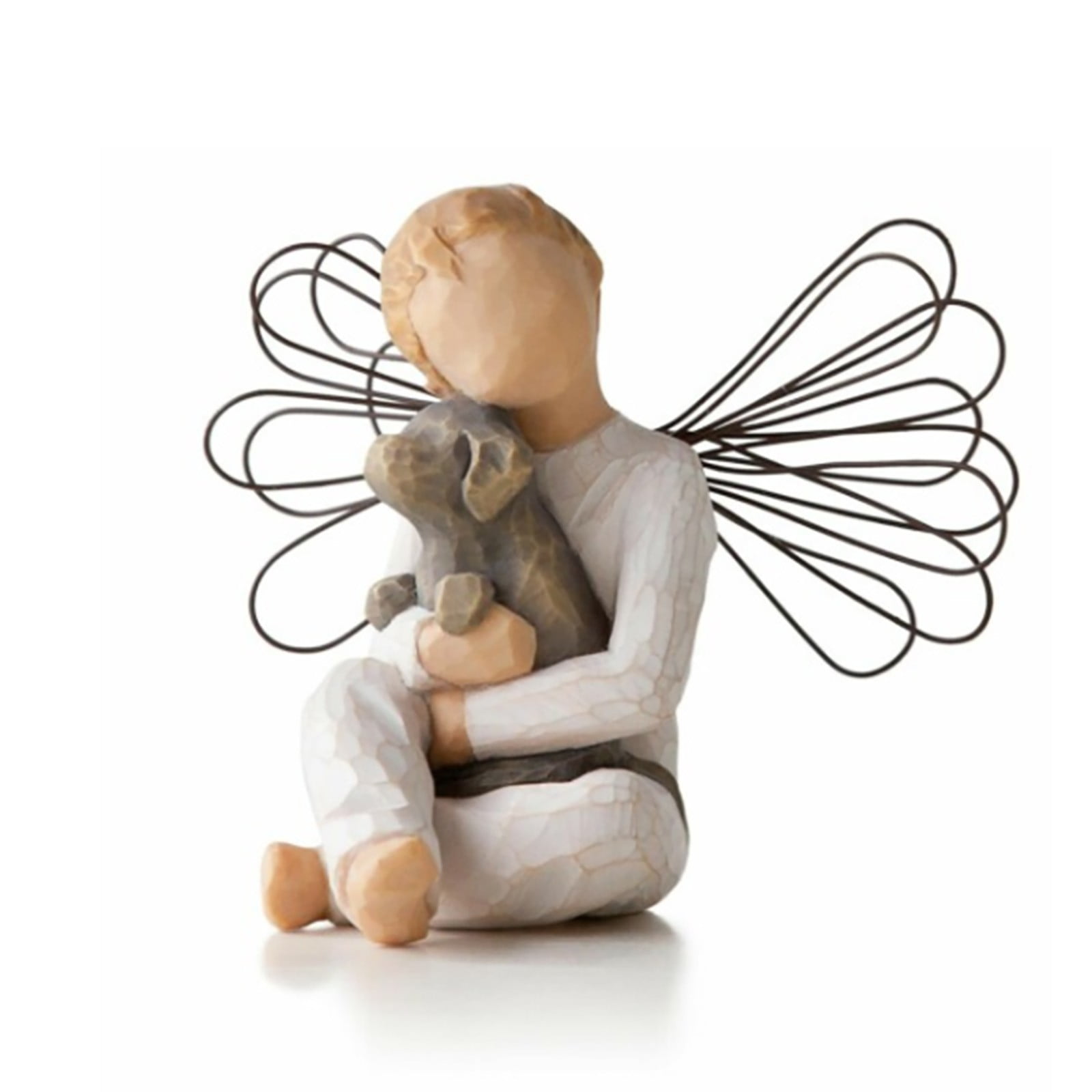 Figurine Angel of Hope, Hand-Painted Praying Angel Sculpture, Home ...