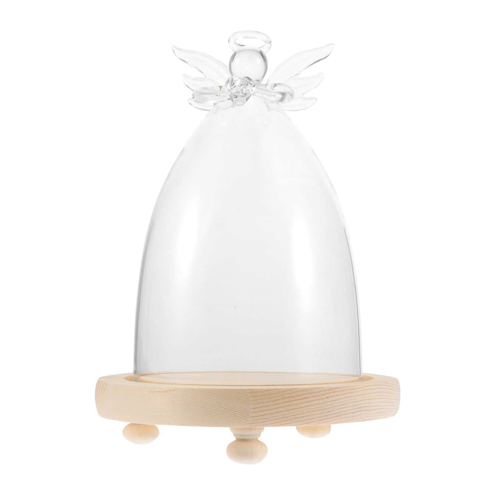 Figurine Display Cases Flower Dome Home Decor Statue Decorate Glass ...