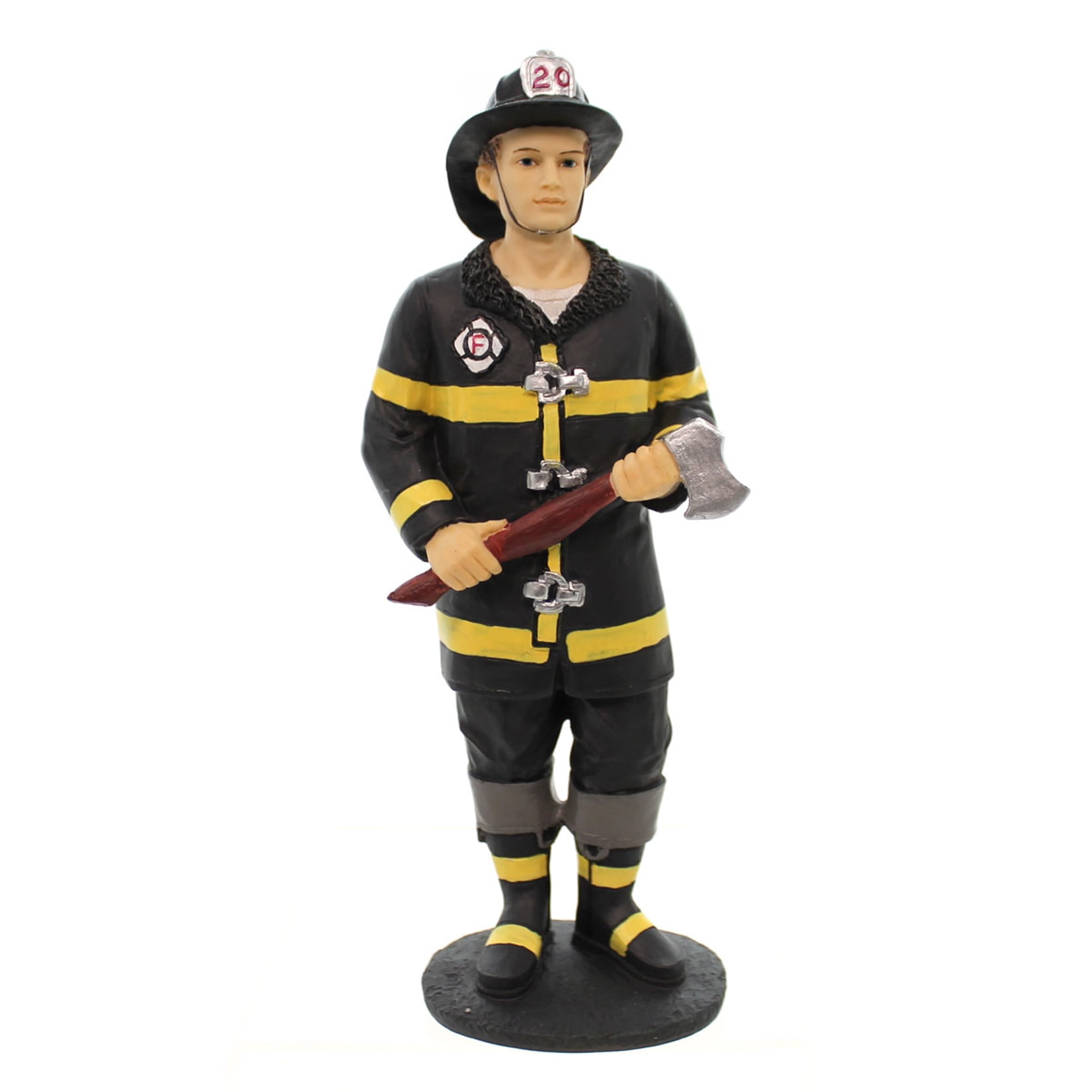Figurine FIREMAN WHITE Polyresin Firefighter 27022 - Walmart.com