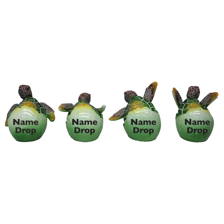 Figurine Imprint Figurine Green Turtles in Shells 4 Assorted US ...