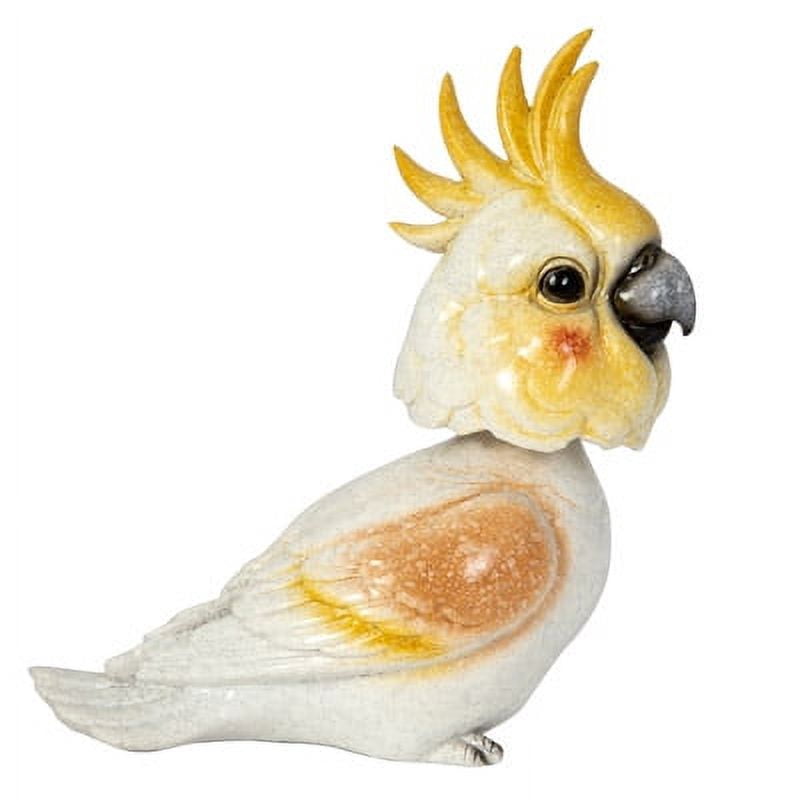 Figurine of a White and Gold Cockatoo Bird – Bird Lover - Made of ...
