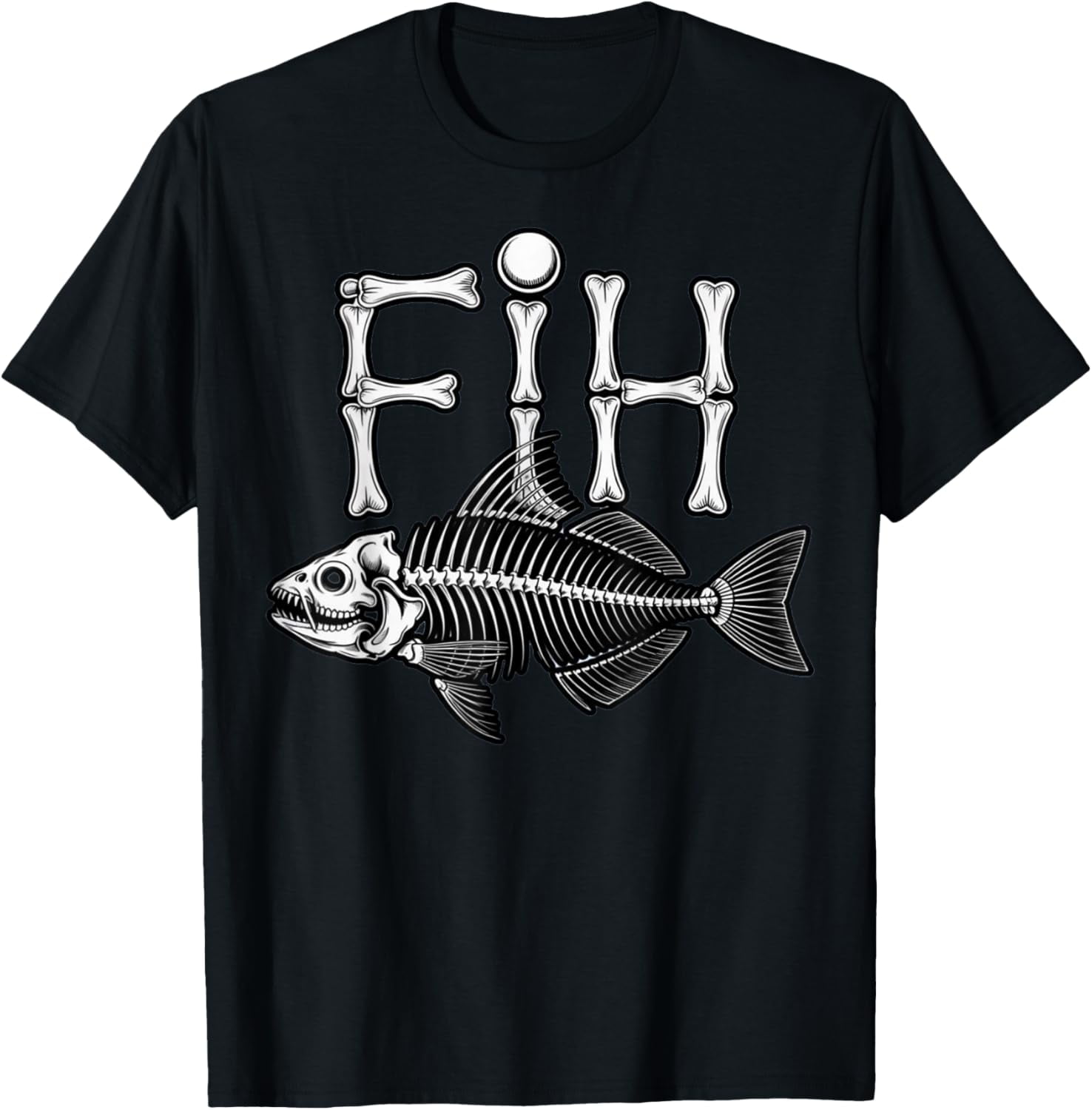 Fih Fish Skeleton Meme for Gen Z Humor Lovers T-Shirt TShirt - Walmart.com