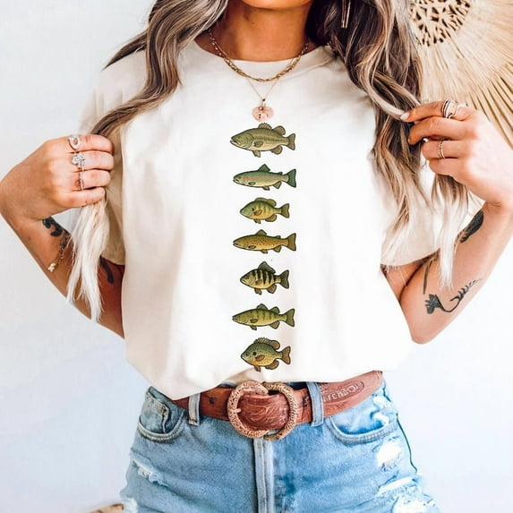 Fih Fish Viral Graphic Tee | Quirky Ocean-Inspired Design Shirt | Unisex Cotton T-Shirt, Sizes S ...