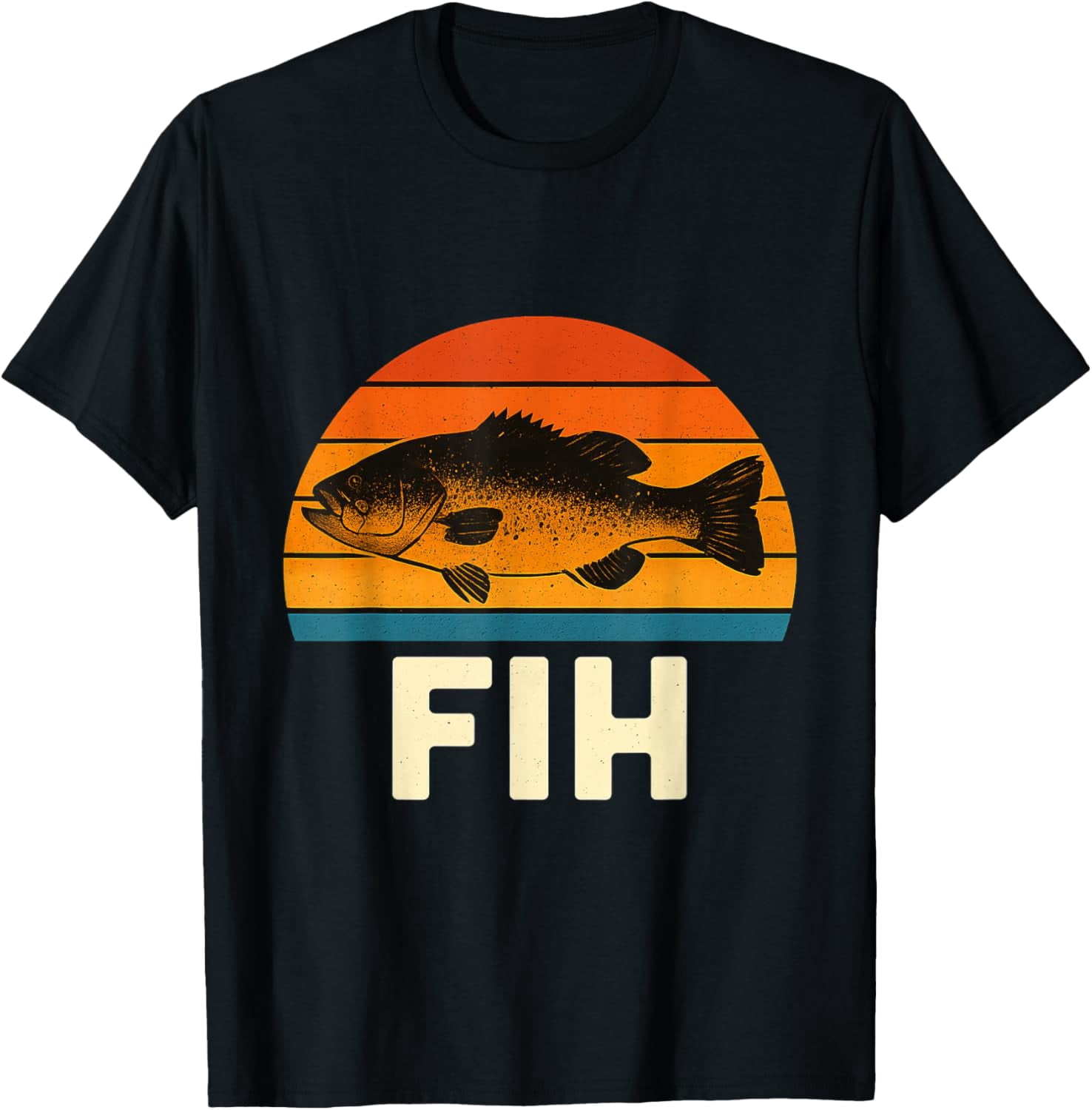 Fih Funny Misspelled Fish Meme, Simple Humor Mens T-Shirt - Walmart.com