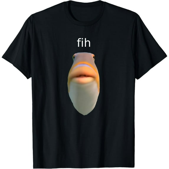 Fih Meme Shirt “Fih” Funny Misspelled Fish Meme T-Shirt Shirts ...
