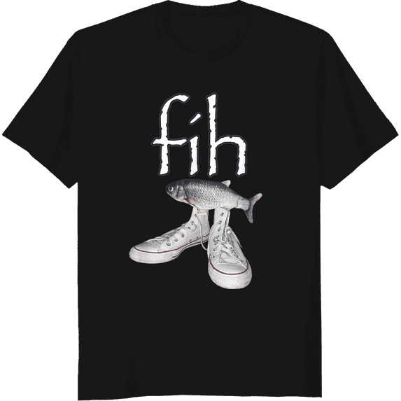 Fih Shoes Fish Funny Misspelled Fish Meme Fih Calling Humor Unisex T ...