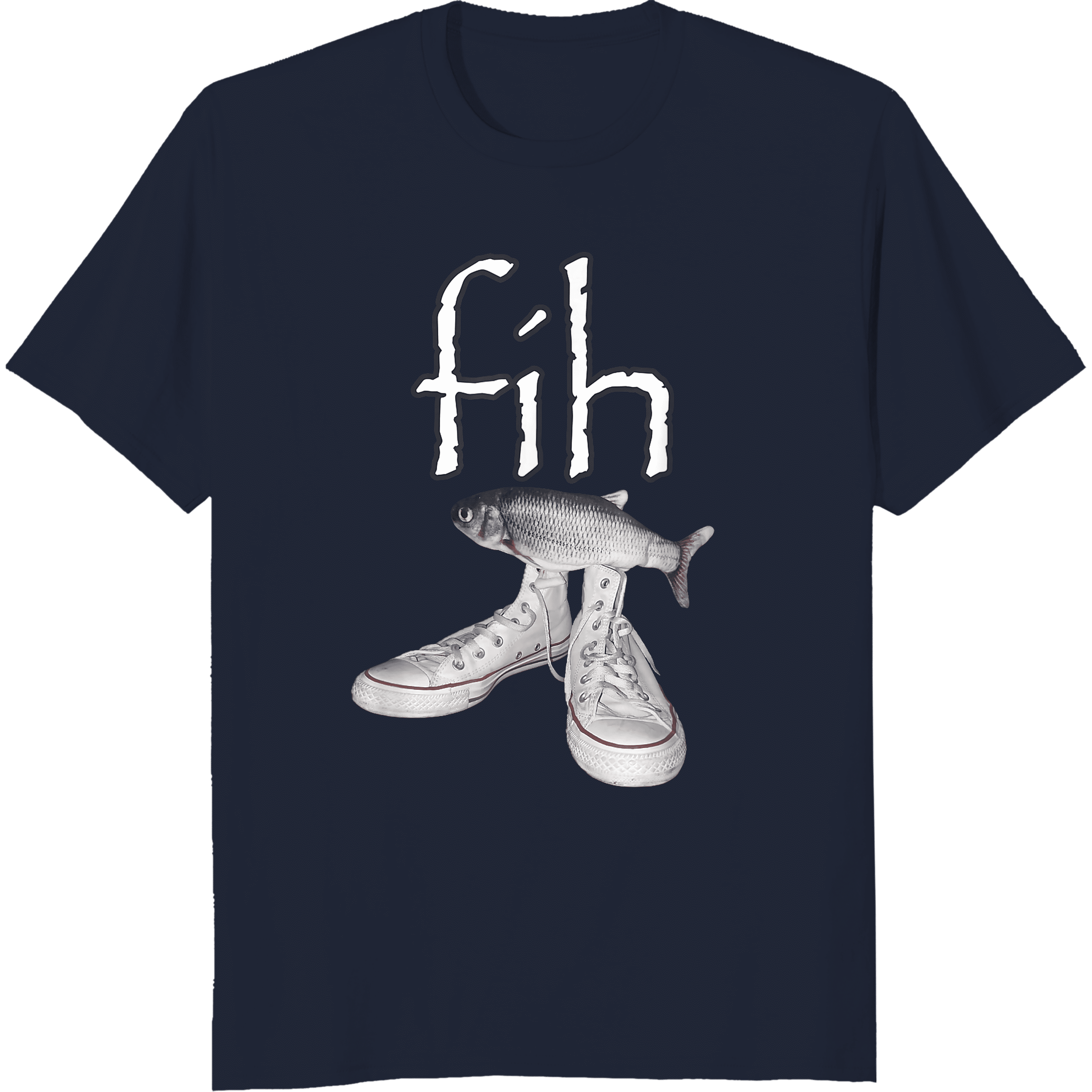 Fih Shoes Fish Funny Misspelled Fish Meme Fih Calling Humor Unisex T ...