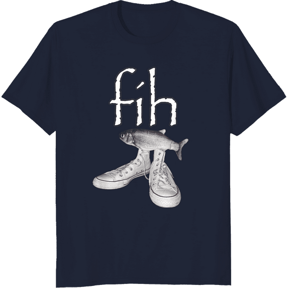 Fih Shoes Fish Funny Misspelled Fish Meme Fih Calling Humor Unisex T ...
