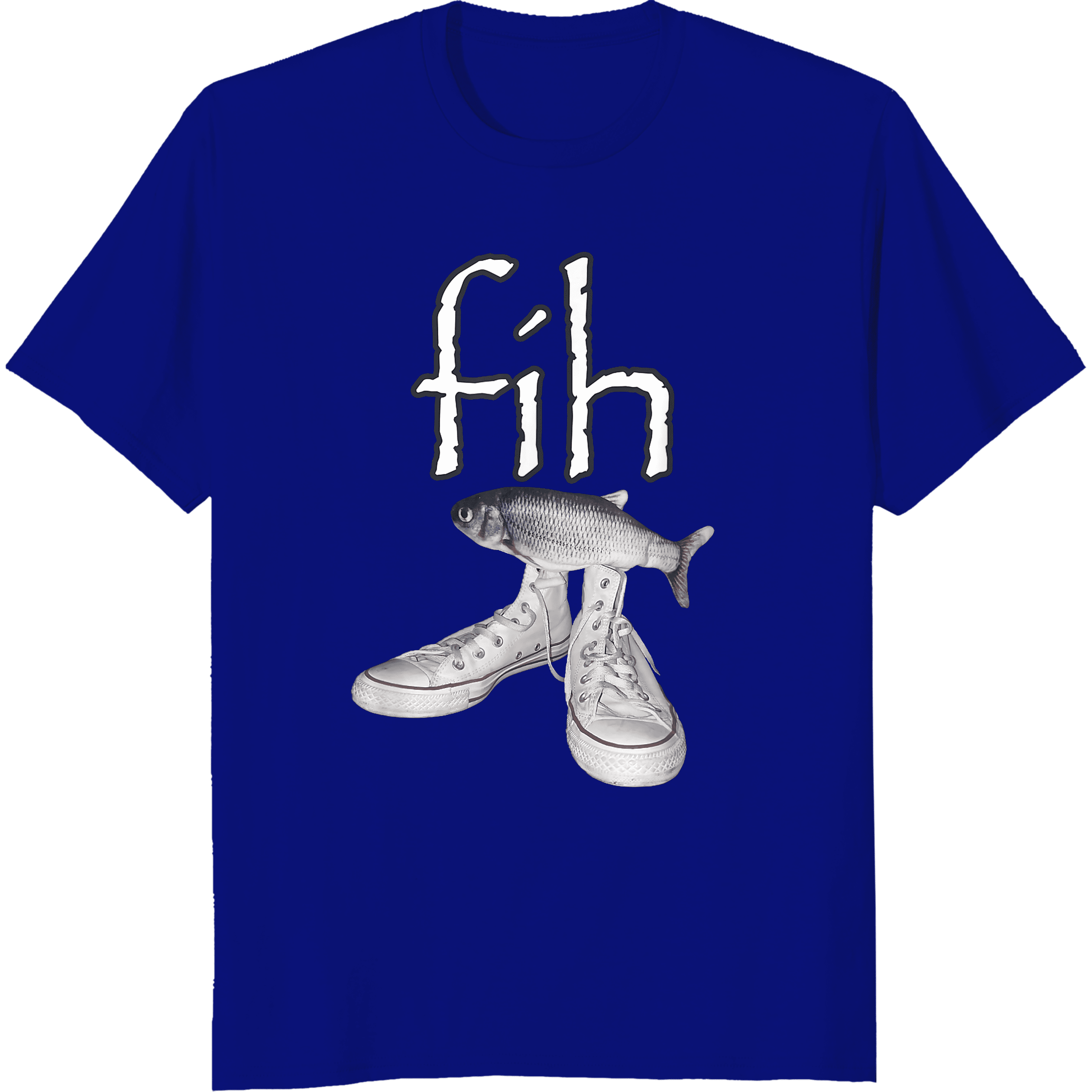 Fih Shoes Fish Funny Misspelled Fish Meme Fih Calling Humor Unisex T ...