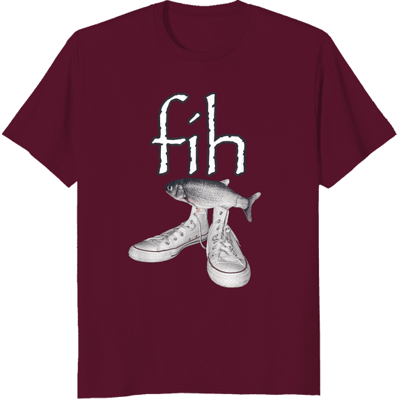 Fih Shoes Fish Funny Misspelled Fish Meme Fih Calling Humor Unisex T ...