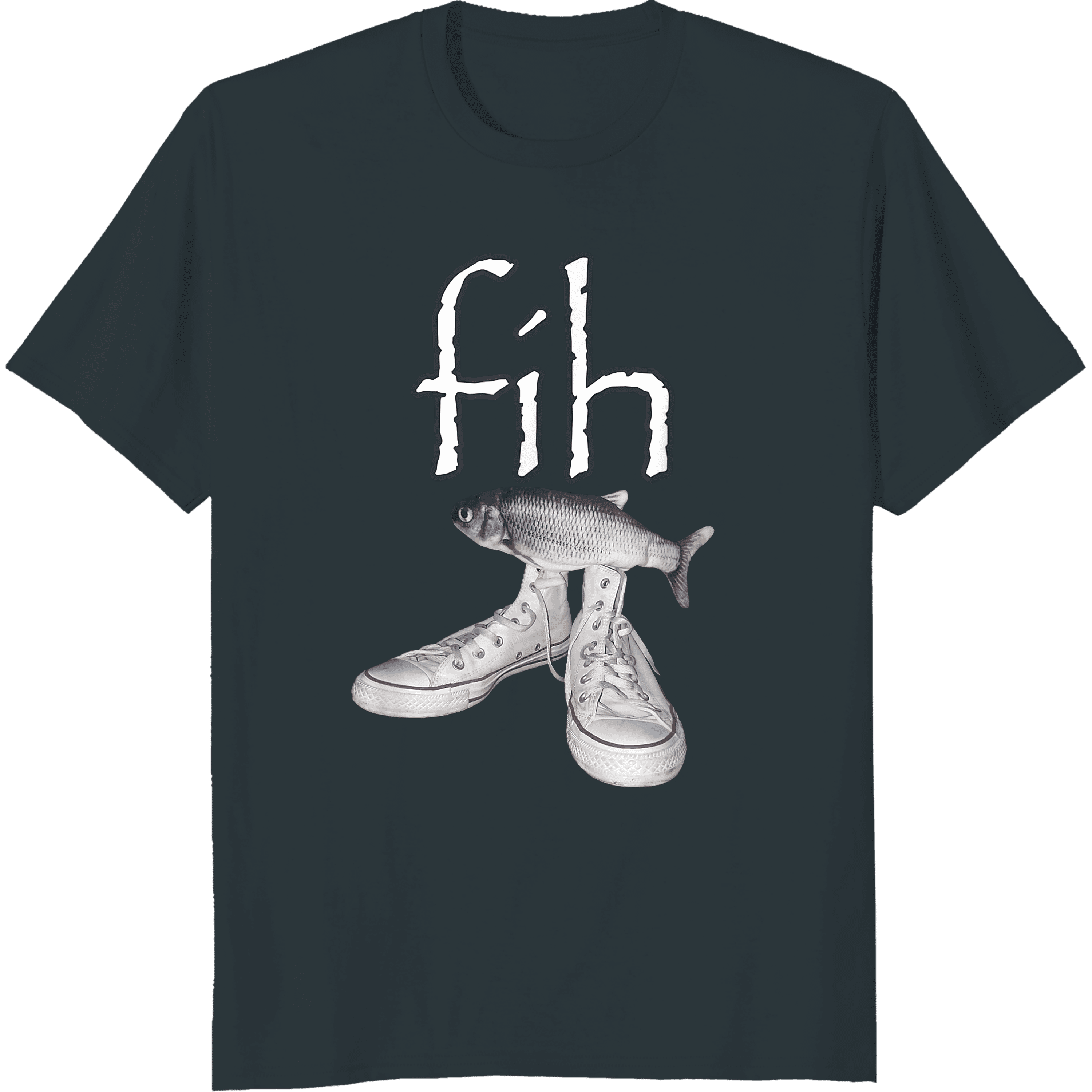 Fih Shoes Fish Funny Misspelled Fish Meme Fih Calling Humor Unisex T ...