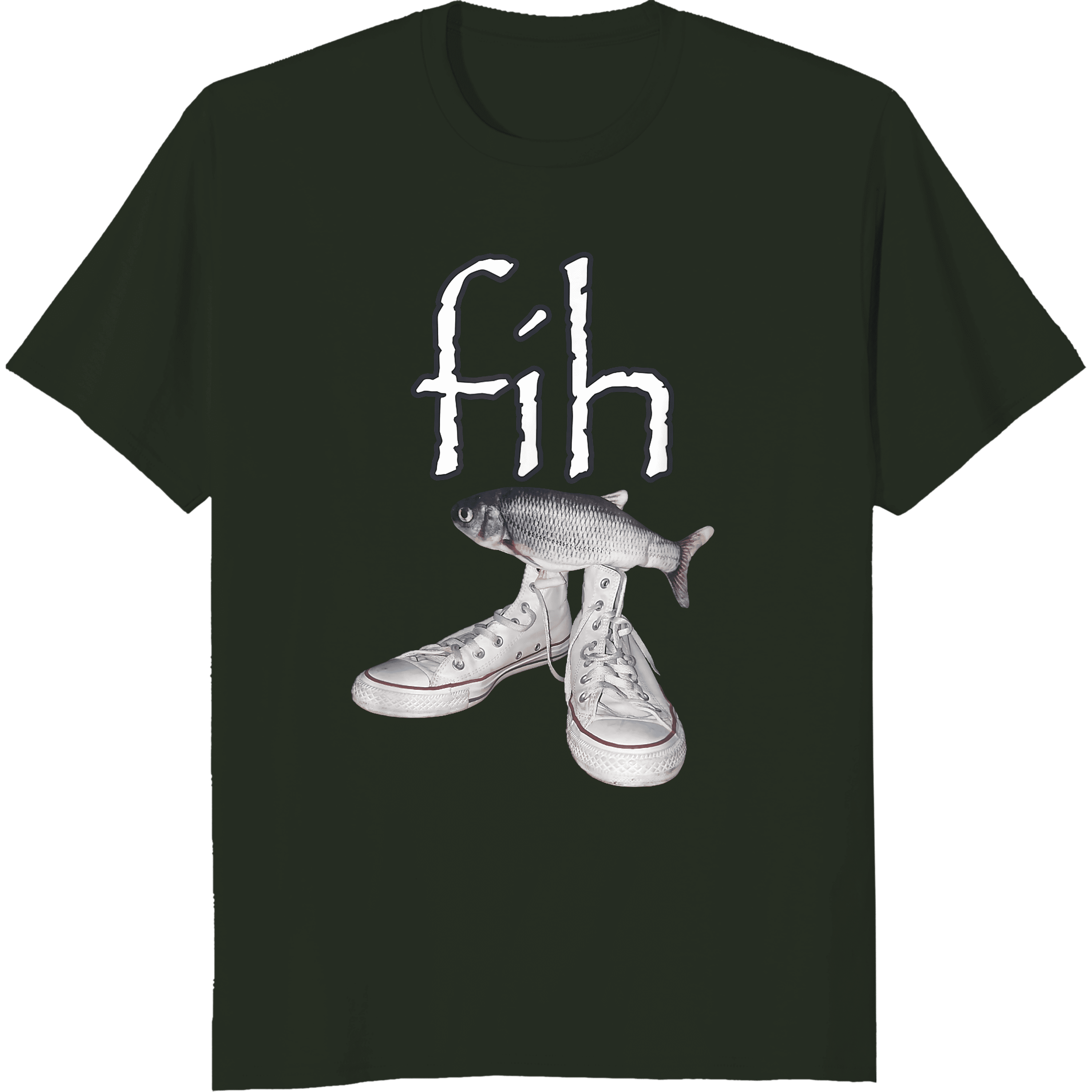 Fih Shoes Fish Funny Misspelled Fish Meme Fih Calling Humor Unisex T ...