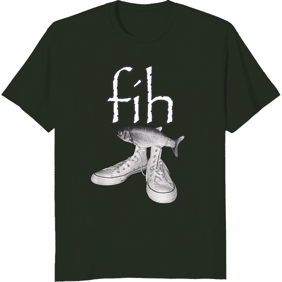 Fih Shoes Fish Funny Misspelled Fish Meme Fih Calling Humor Unisex T ...