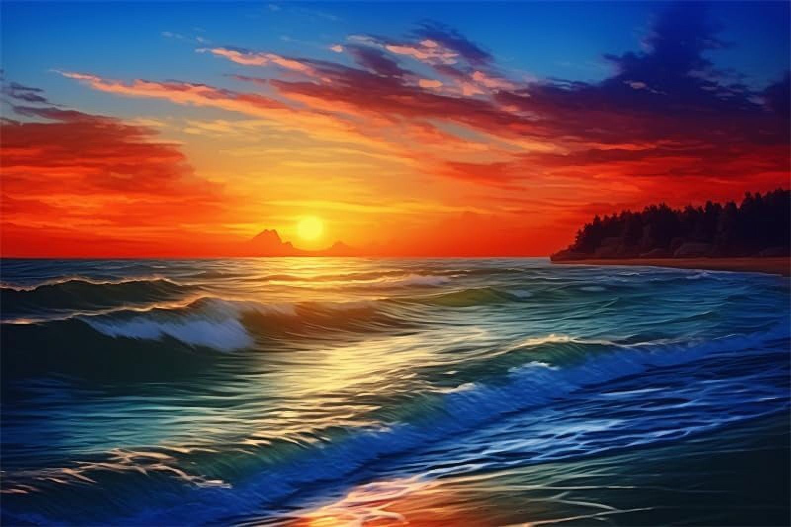 Fiji Beach Sunset Beach Puzzle Jigsaw Puzzle 300 Pieces for Adults ...