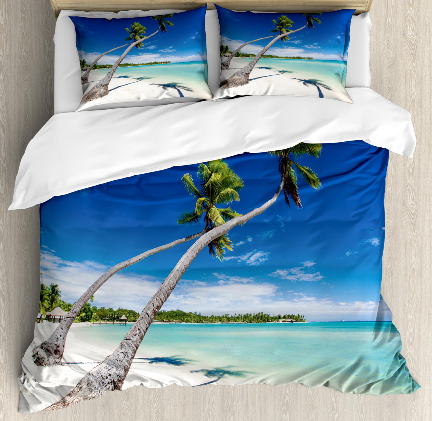 Fiji Duvet Cover Set Queen Size, Real Image of Long Trees over the ...