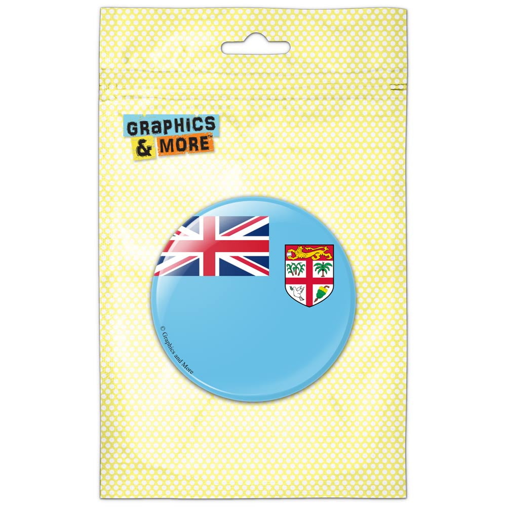 Fiji National Country Flag Refrigerator Button Magnet - Walmart.com