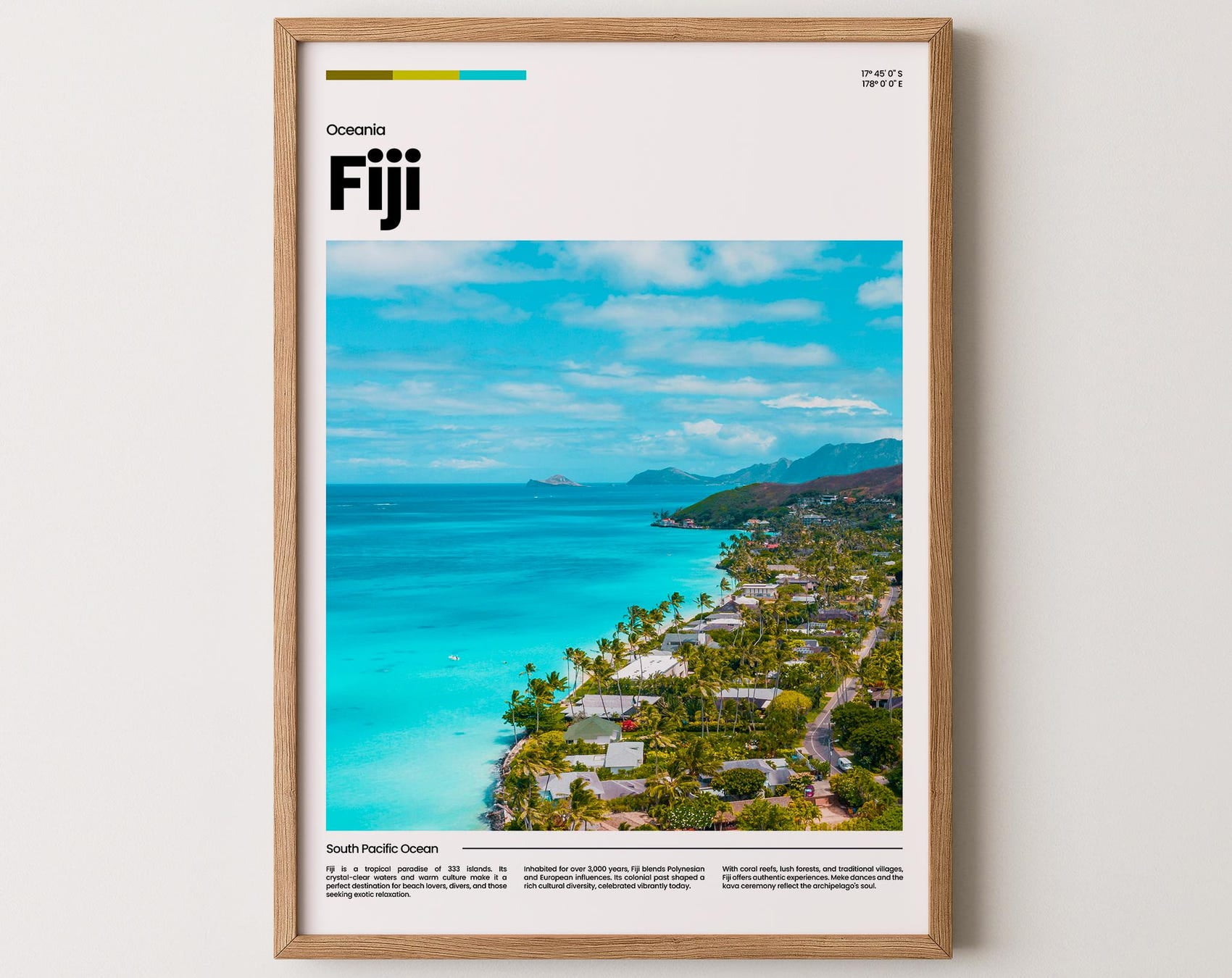 Fiji Poster, Fiji Print, Fiji Photo, Fiji Art, Oceania Poster, Oceania ...