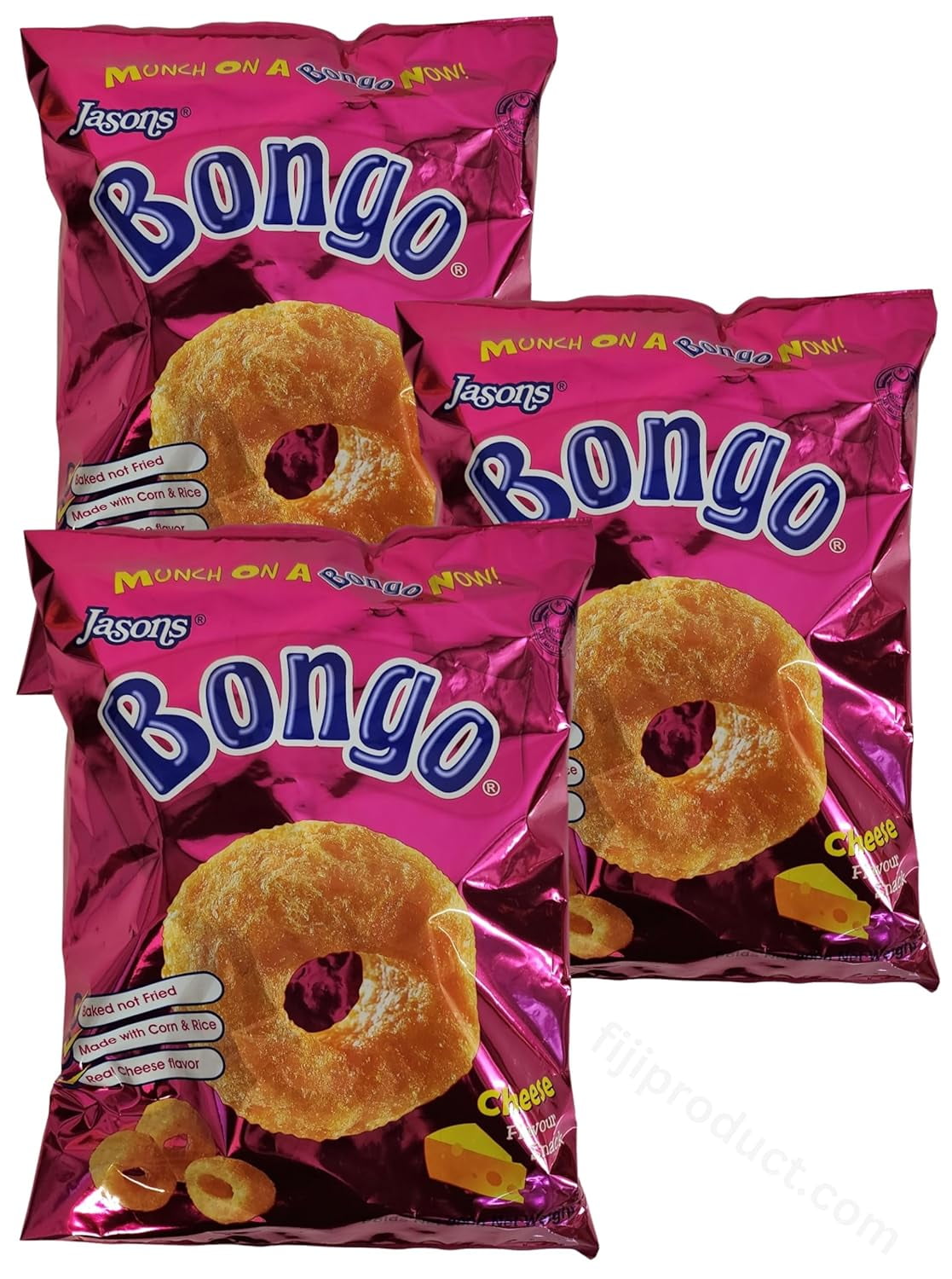 Fijian Puffed Snack.... Bongo Cheese Flavor Snacks (Value Pack Of 3 x ...