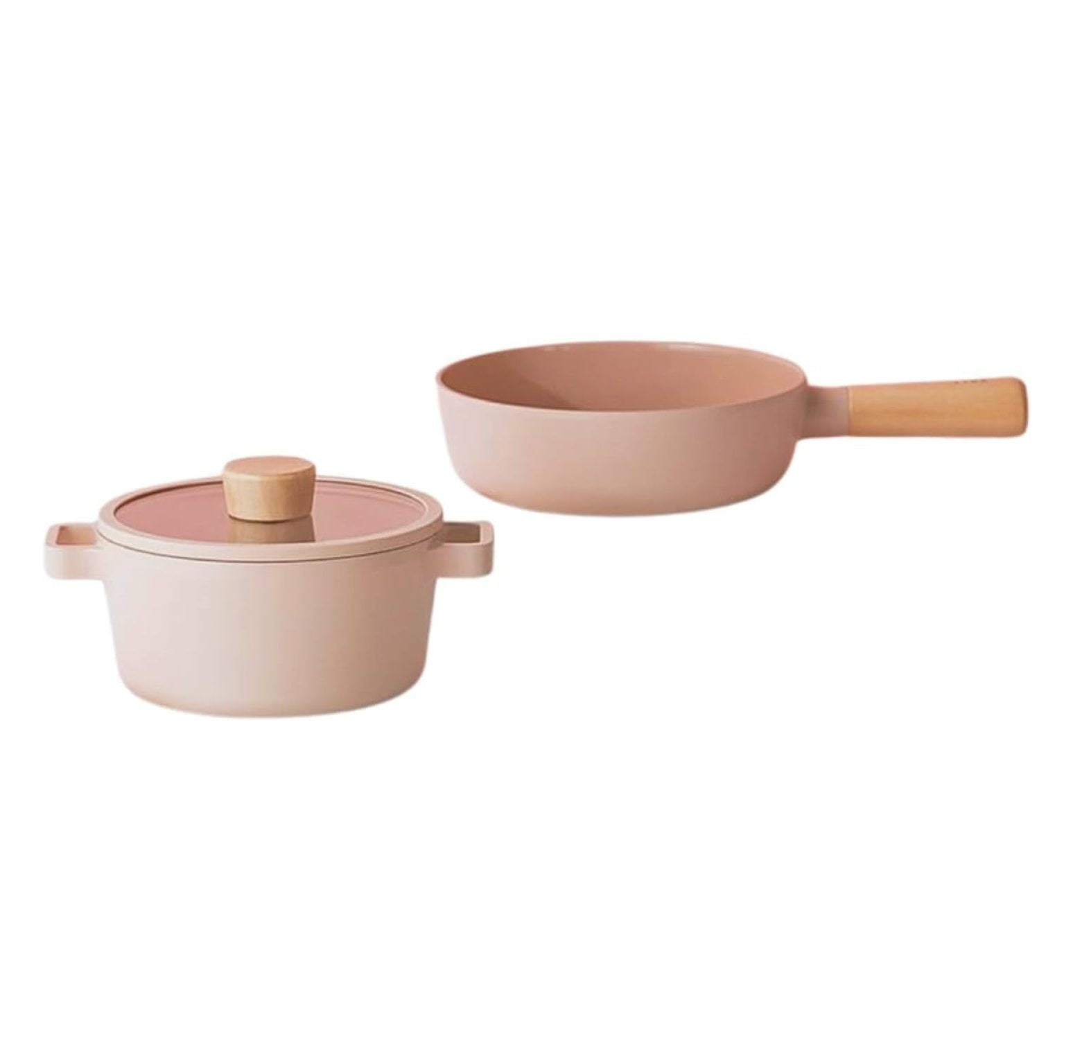 Fika Kitchen 3-Piece Petit Cookware Set, Nonstick Ceramic Coating Wok ...