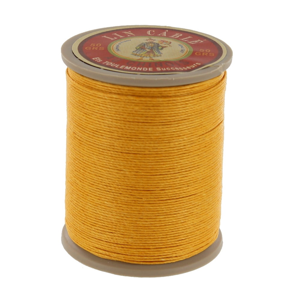 Fil Au Chinois Lin Cable, Waxed Linen Thread, Yellow (508) - Walmart.com