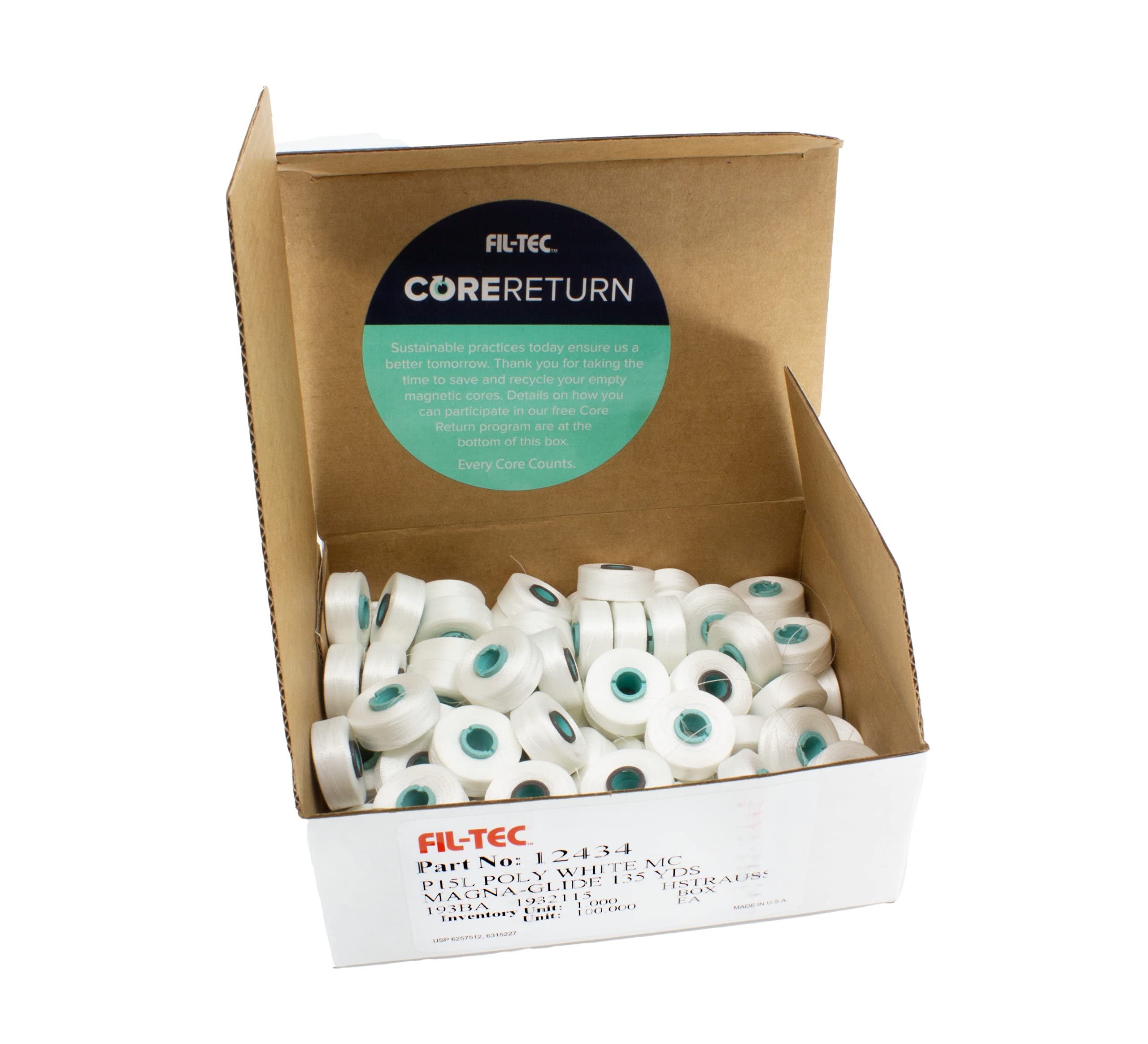 Fil Tec Pack Of 20 Magna-Glide Size L Embroidery Bobbins S301 - Walmart.com