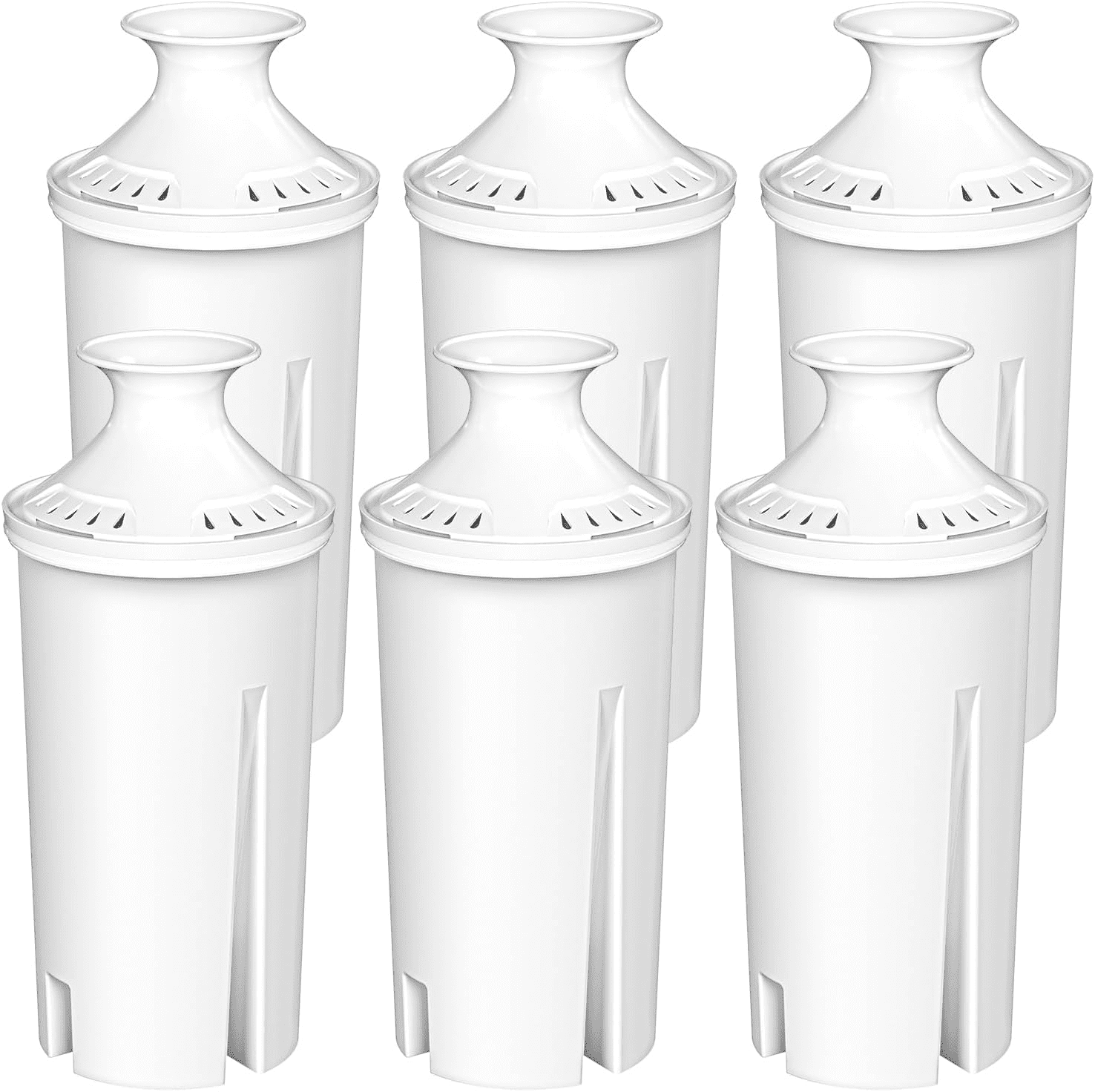 6-Pack BPA-Free Water Filter Replacements for Brita Dispensers, Reduces ...