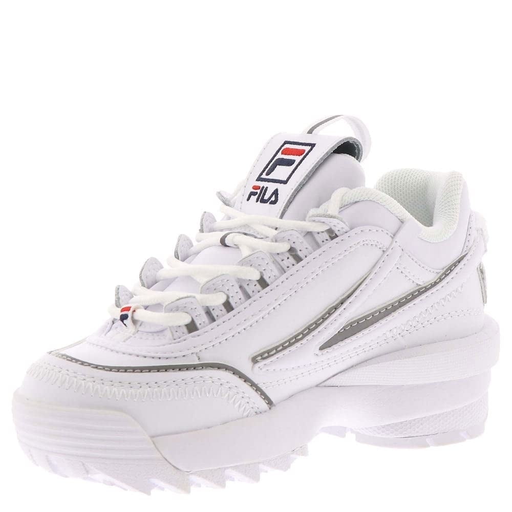 Fila Disruptor II EXP PS Toddler Girls Sneakers White Navy Red Lace-Up ...
