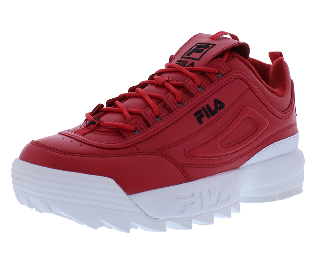 Fila Disruptor II Premium Mens Shoes Size 9, Color: Red/White/Black ...