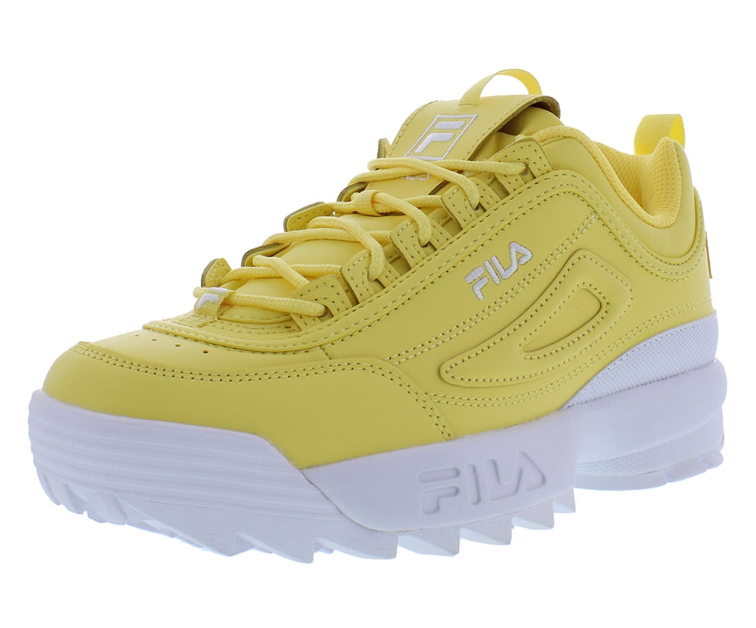 Fila Disruptor II Premium Womens Shoes Size 6, Color: Gold Finch/White ...