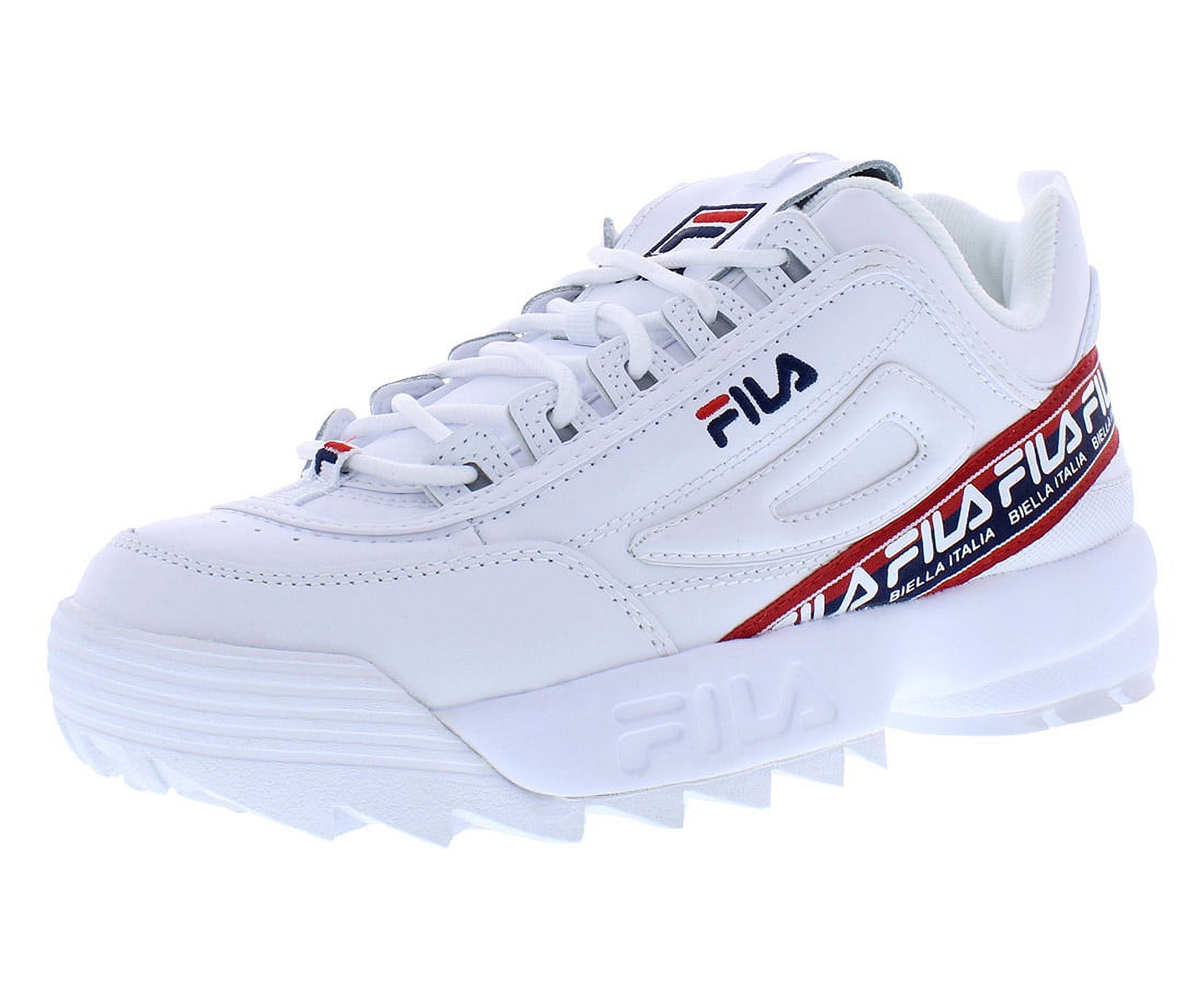 Fila Disruptor Ii Logo Tape Mens Shoes Size 8.5, Color: White/Navy/Red ...