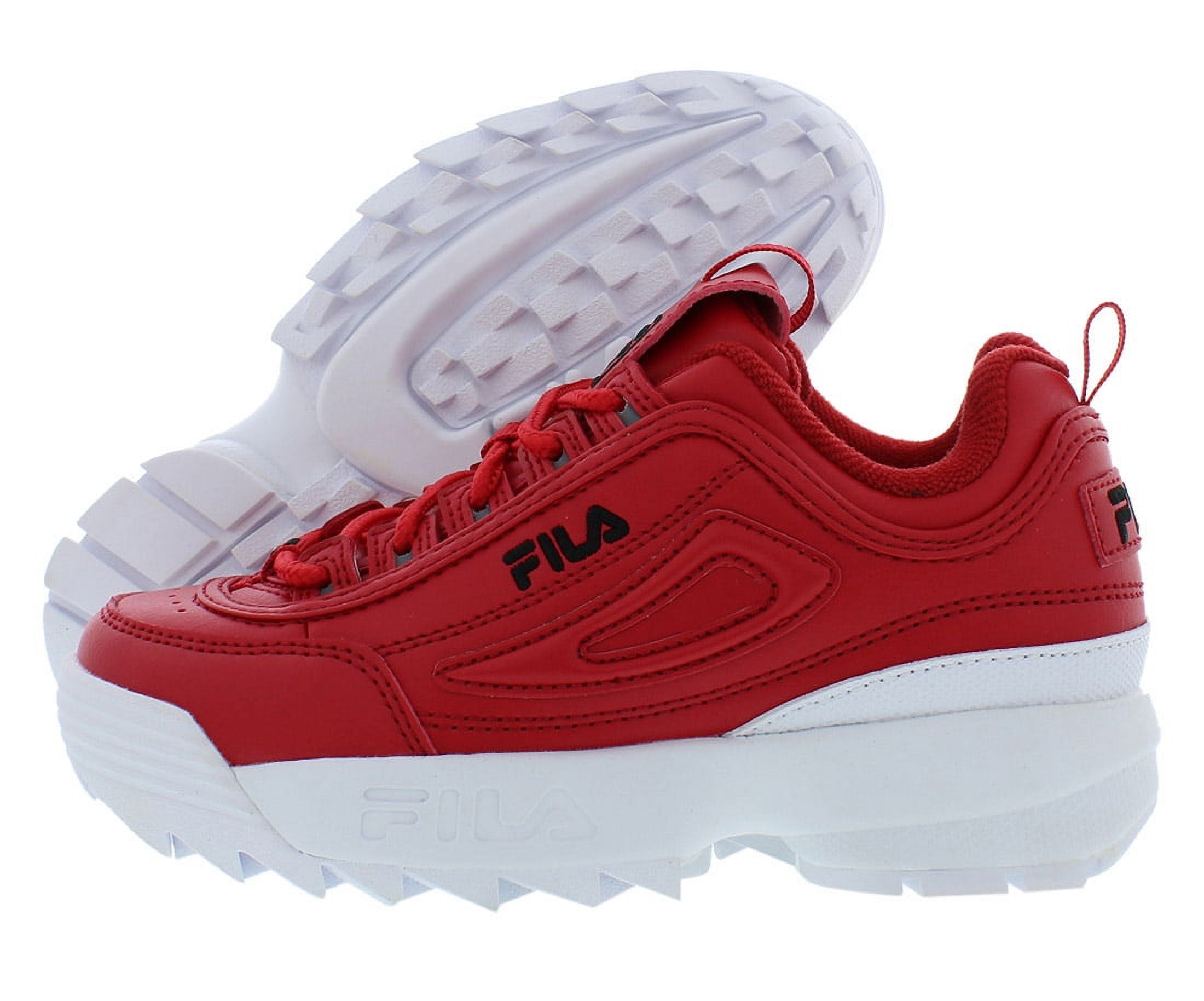 Fila Disruptor Ii Premium Boys Shoes Size 12, Color: Red - Walmart.com