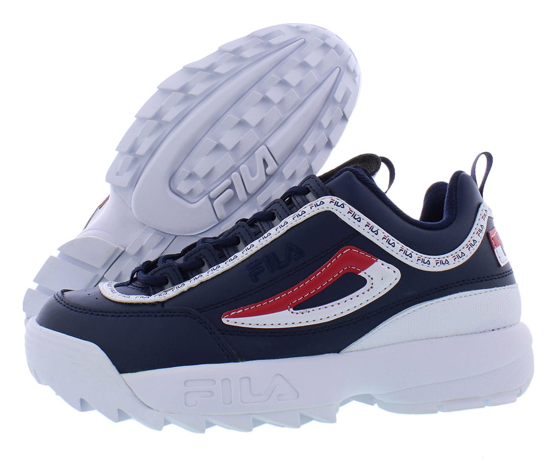 Fila Disruptor Ii Premium Mens Shoes Size 8, Color: Navy/White ...