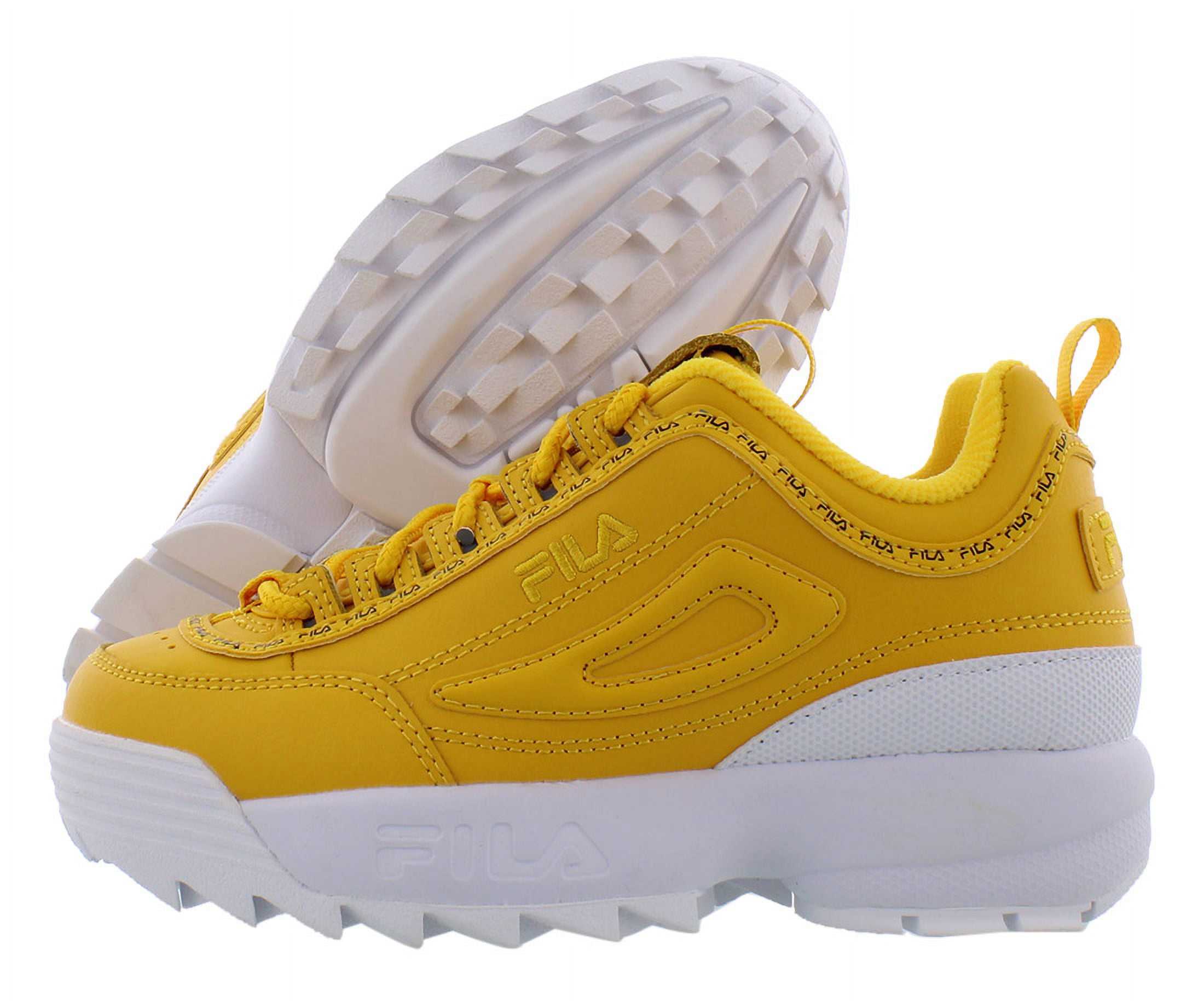 Fila Disruptor Ii Premium Repeat Boys Shoes Size 1, Color: Yellow ...