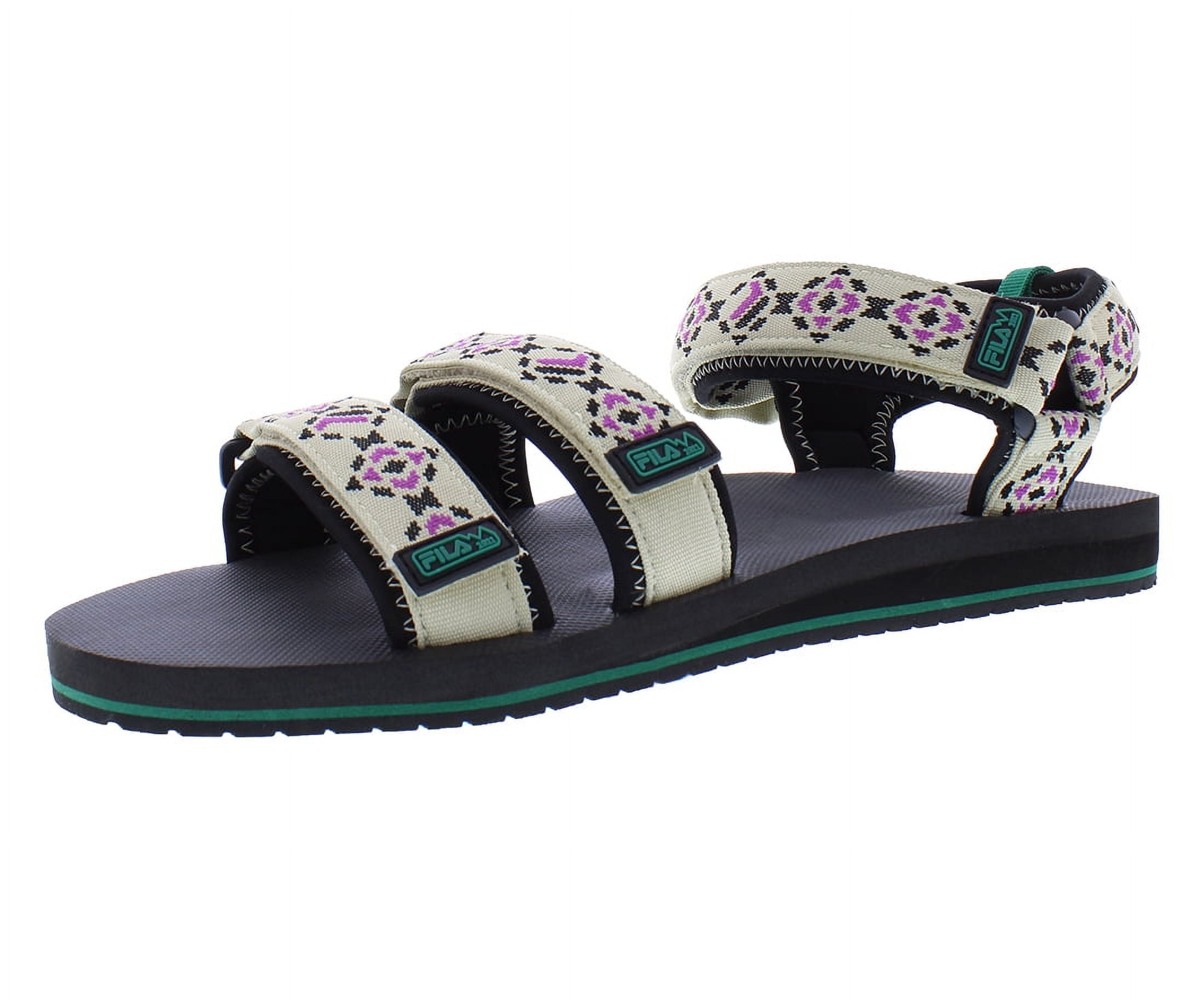 Fila Drifter TS Sandal Mens Shoes Size 10, Color: Cream/Black/Pink ...