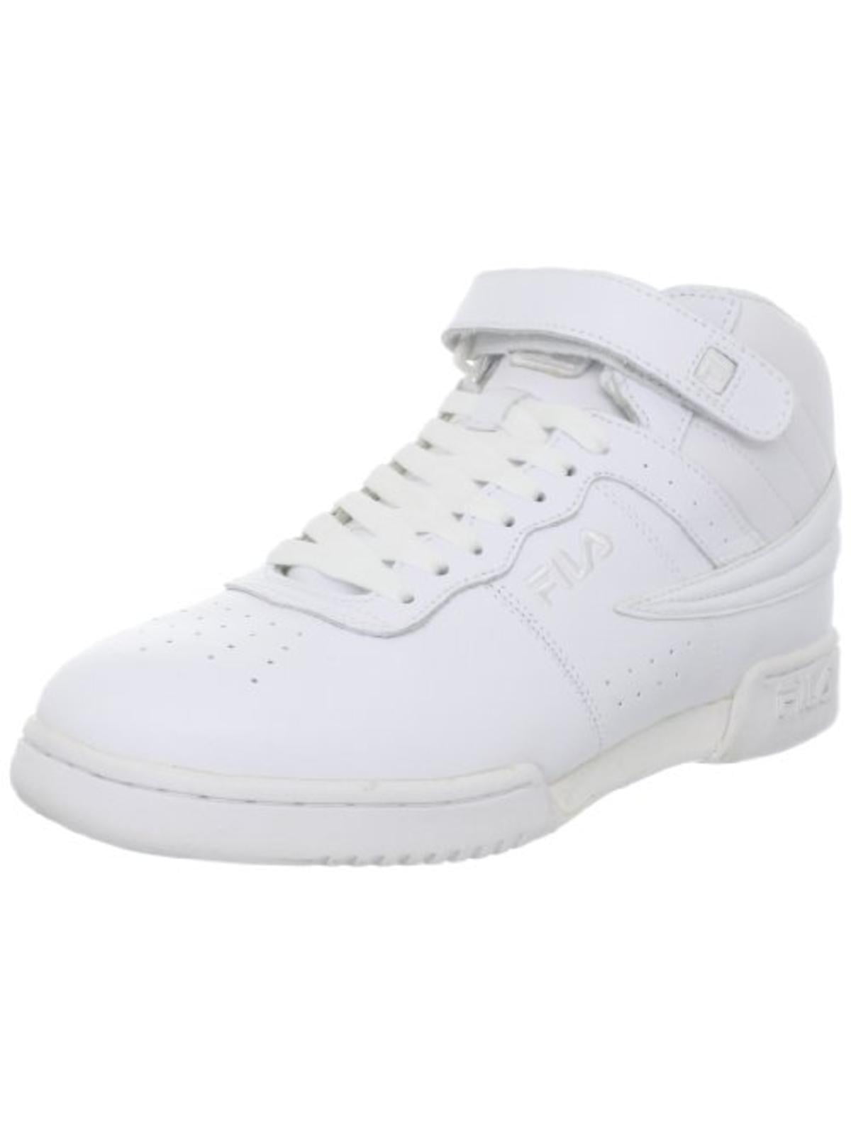 Fila F-13V Leather/Synthetic Men's Hi Top Shoes Triple-White 1vf059lx ...