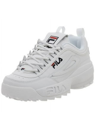 Mens white fila shoes store