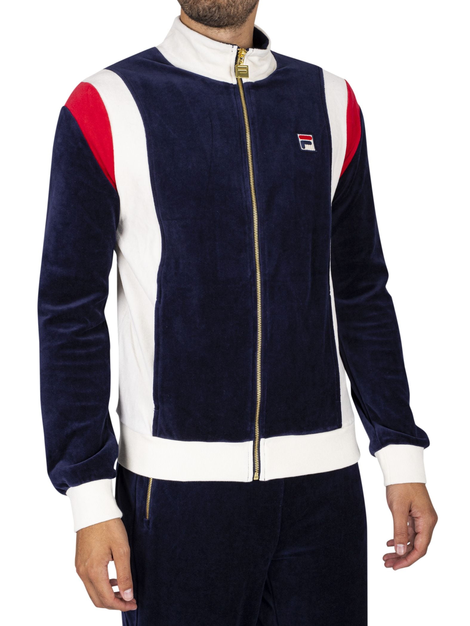 Fila Floyd Velour Track Jacket, Blue - Walmart.com