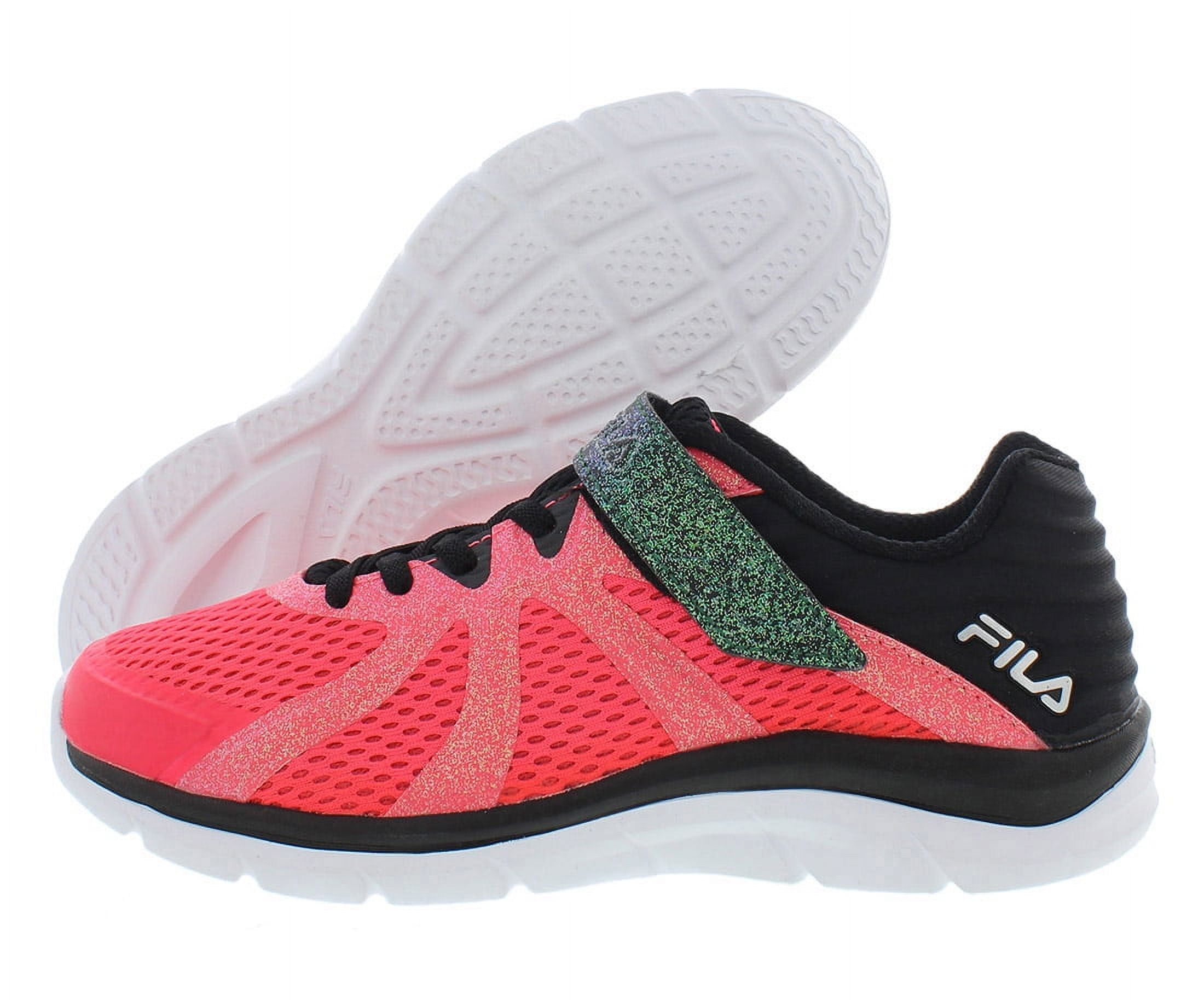 Fila Fraction 3 Strap Glitter Girls Shoes Size 7, Color: Pink/Black ...