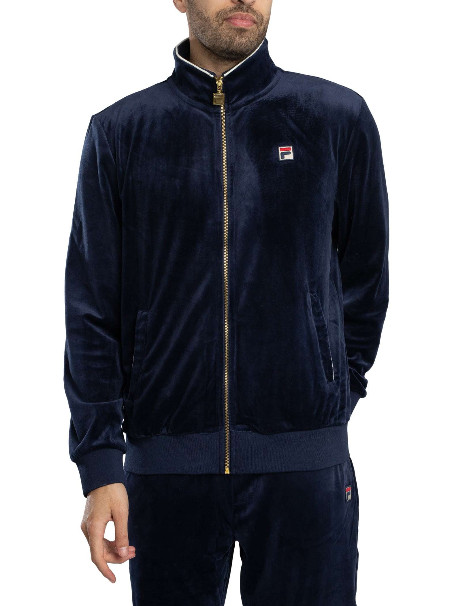 Fila Irving 2 Velour Track Jacket, Blue - Walmart.com