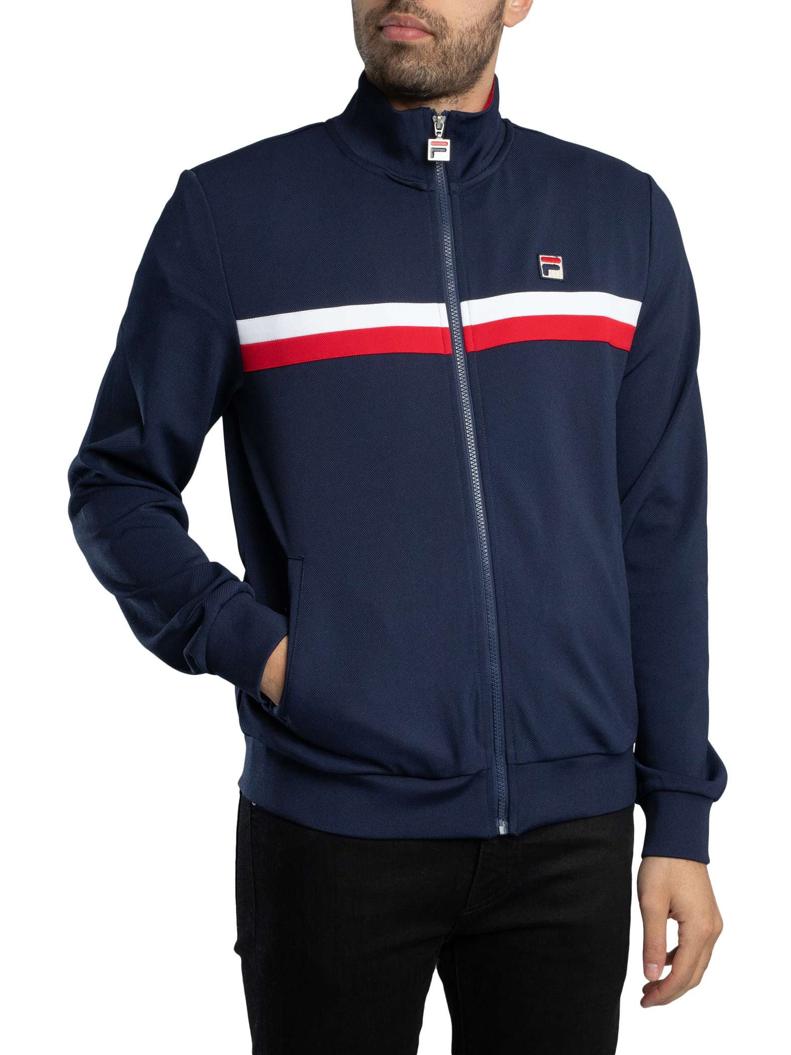 Fila Jason Colour Block Track Jacket, Blue - Walmart.com