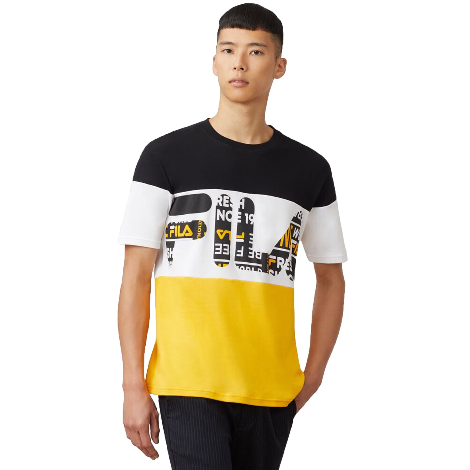 Fila Johnson Men's T-Shirt Black-Gfus-White lm935178-002 - Walmart.com