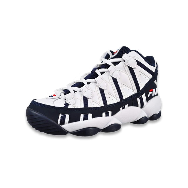 Fila Kids' Stackhouse Spaghetti Basketball Sneakers WHT/FNVY/FRED ...