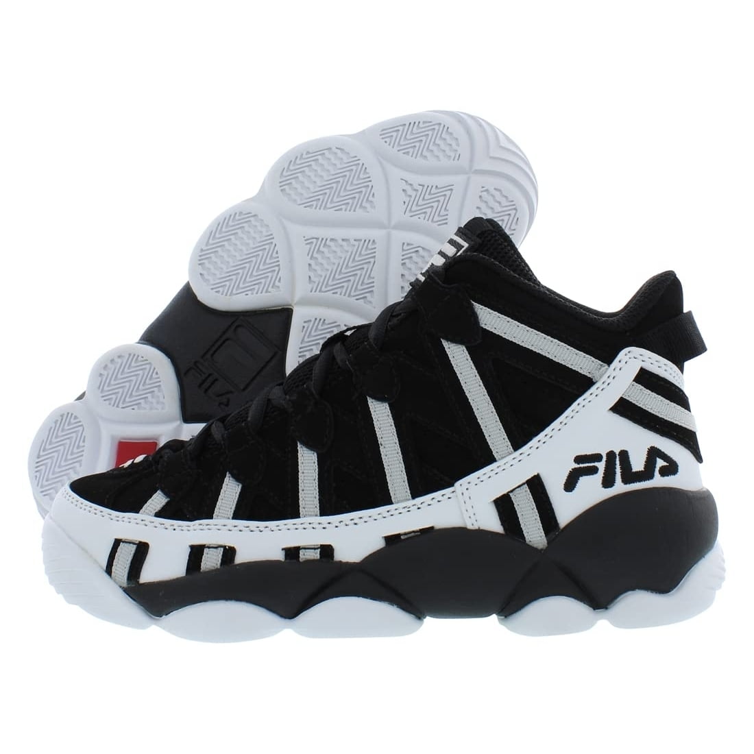 Fila Kids Stackhouse Spaghetti Shoes WHT/BLK/MSIL - Walmart.com