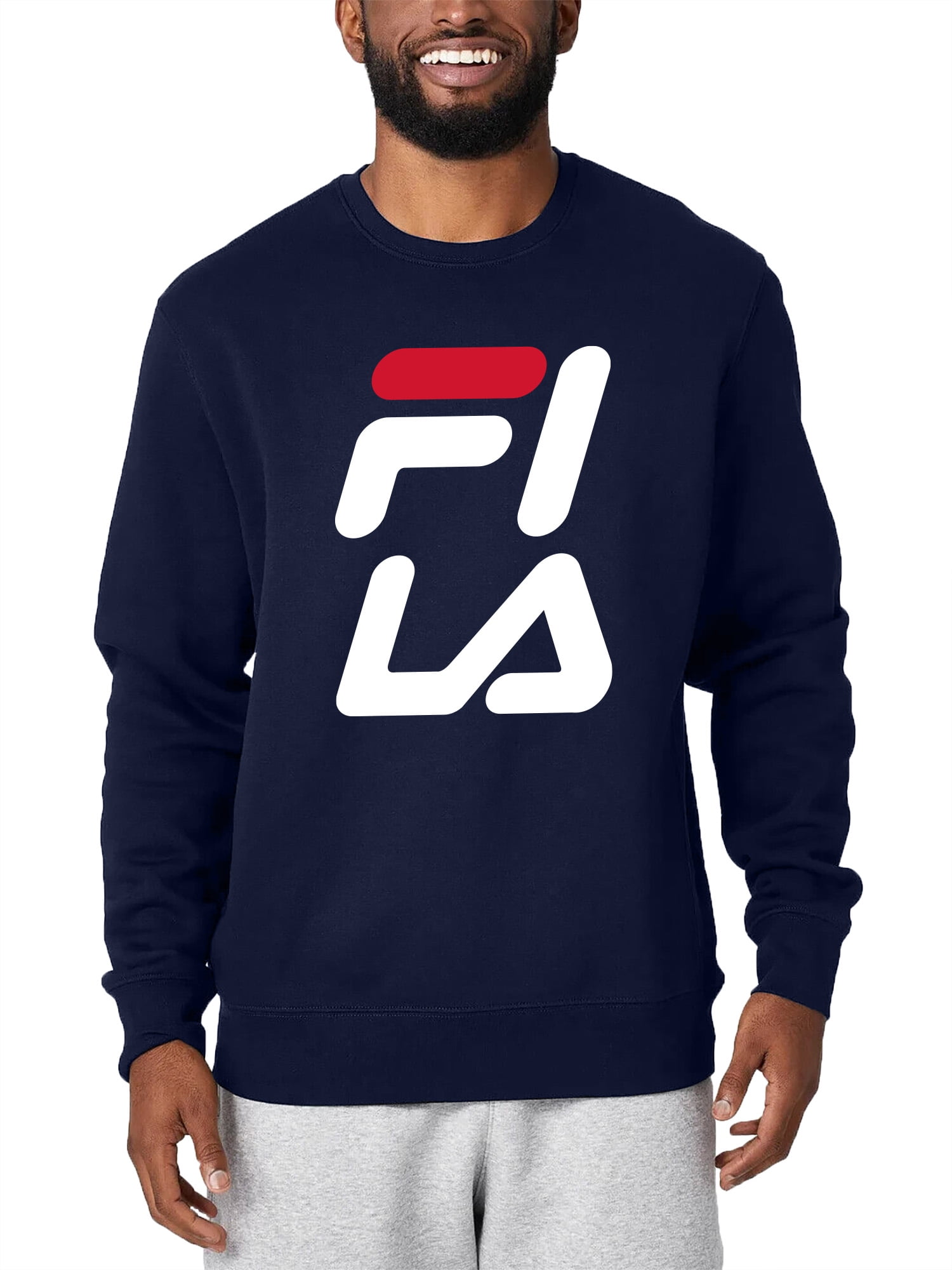 Fila Men's Big and Tall Fleece Crew Top - Walmart.com